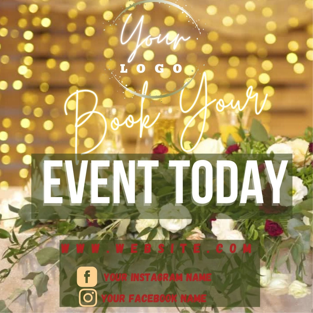 Business Announcement, Venue Rental Booking Marketing Template ...