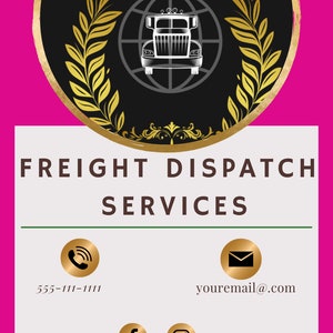 Freight Dispatch Digital Business Card, Independent Freight Dispatcher ...