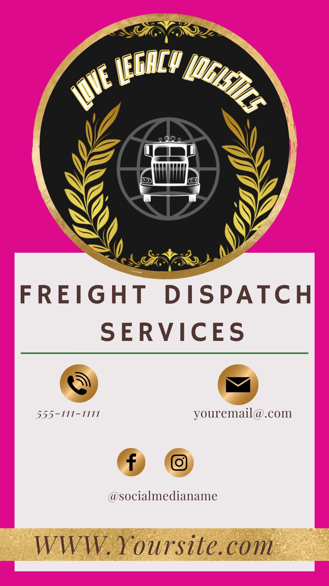 Freight Dispatch Digital Business Card, Independent Freight Dispatcher ...