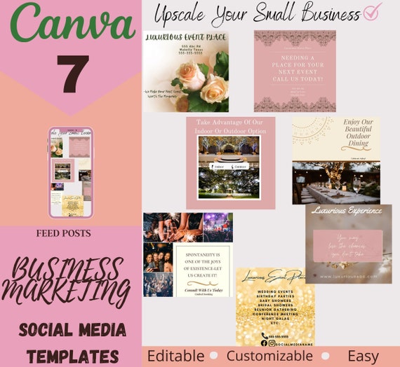 Venue Rental Marketing Templates Venue Reservation Event | Etsy