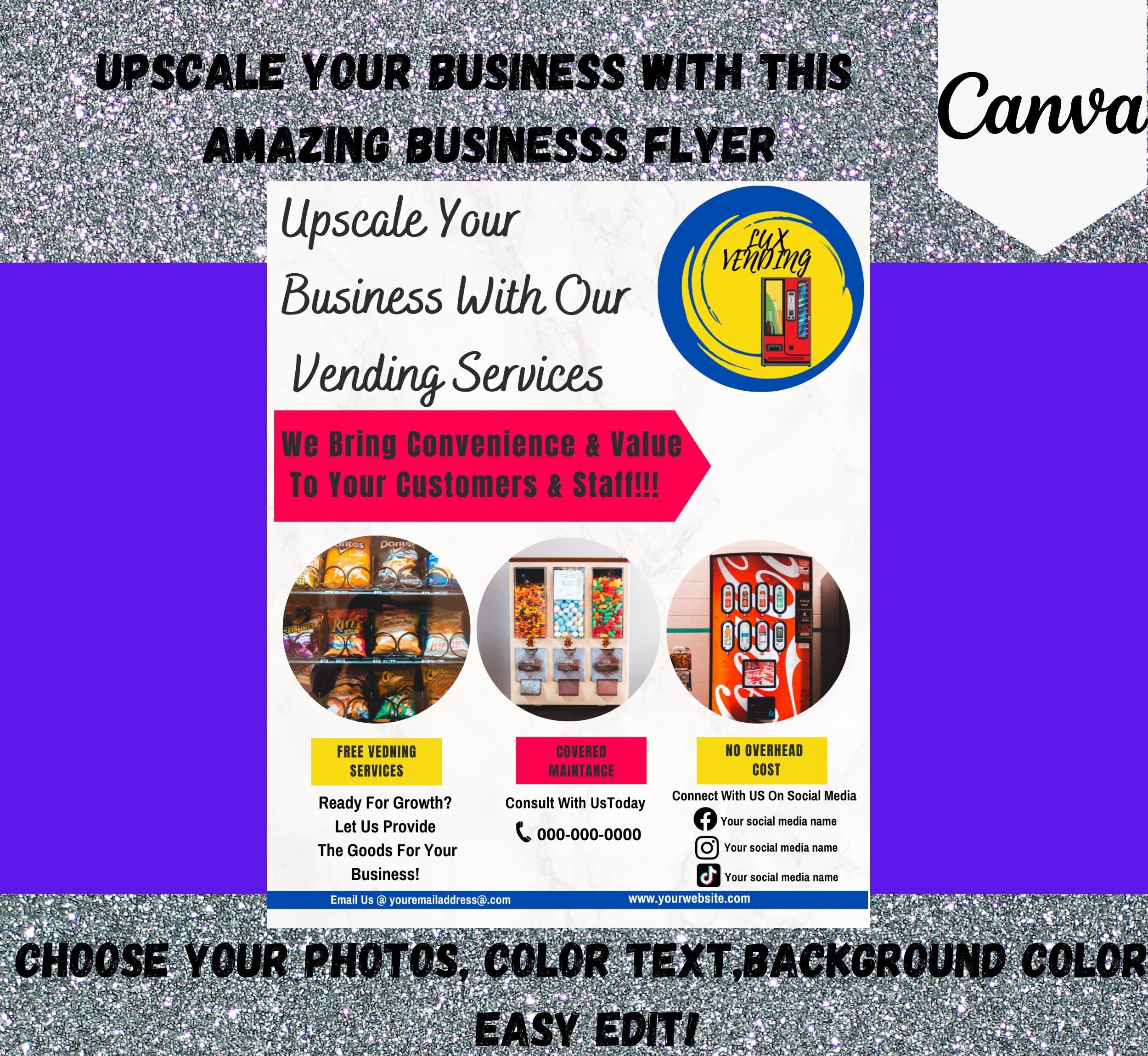 Premade Vending Business Flyer, Lash Hair Vending Machine Flyer, Vendor ...