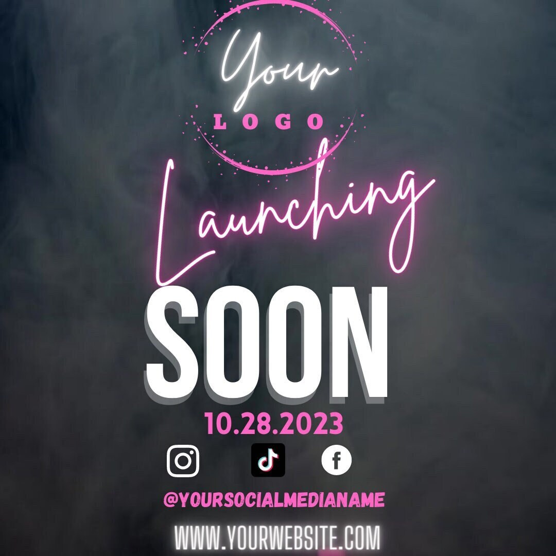 Business Announcement Launching Soon Digital Video, Entrepreneur ...