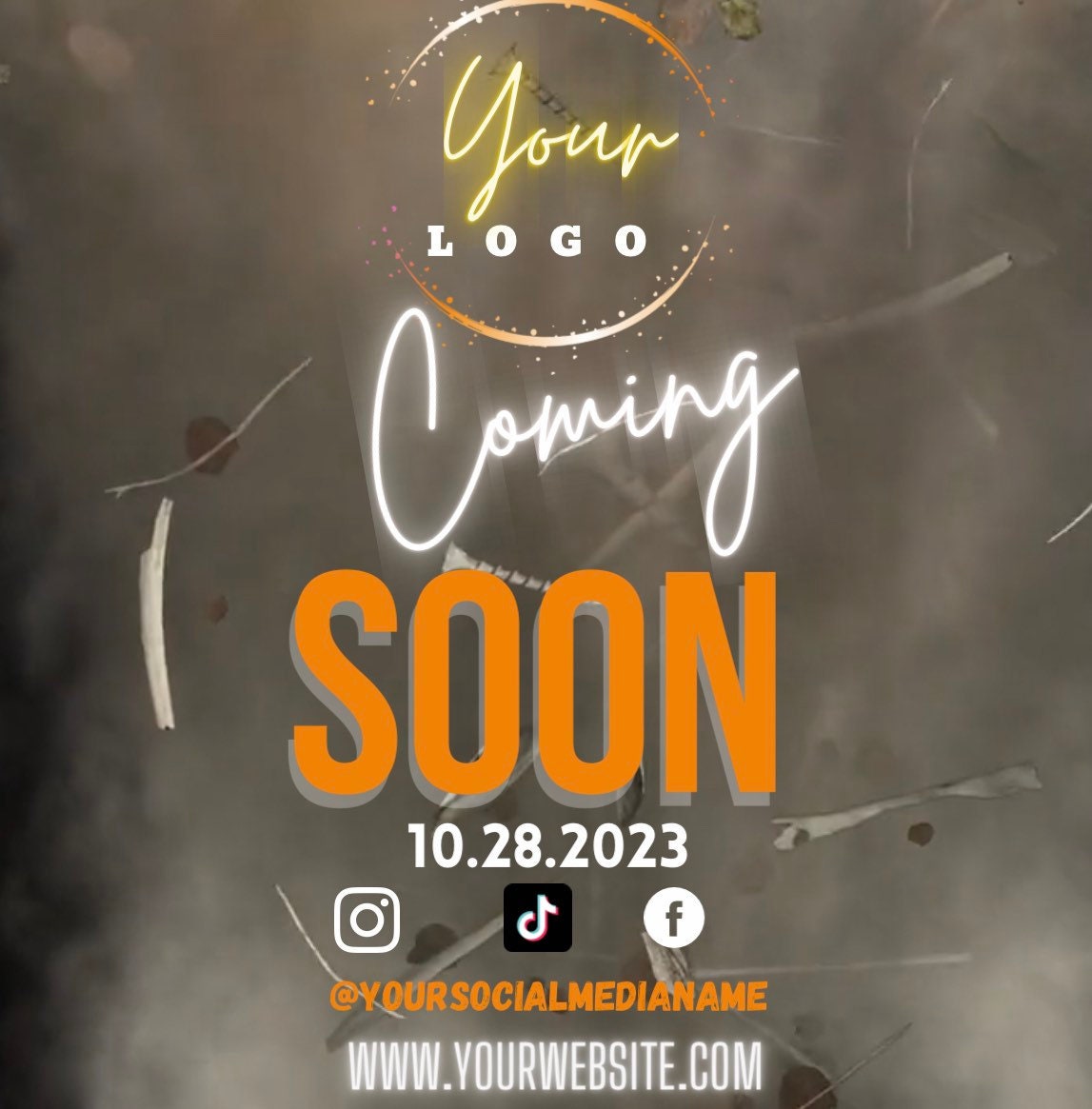 Business Announcement Launching Soon Digital Video, Entrepreneur ...