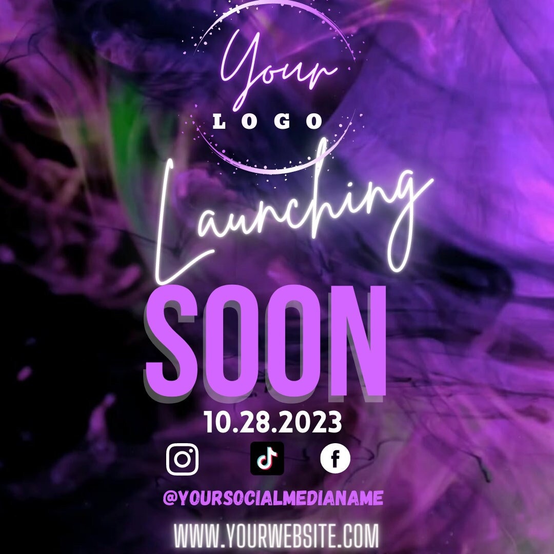 Business Announcement Launching Soon Digital Video, Entrepreneur ...