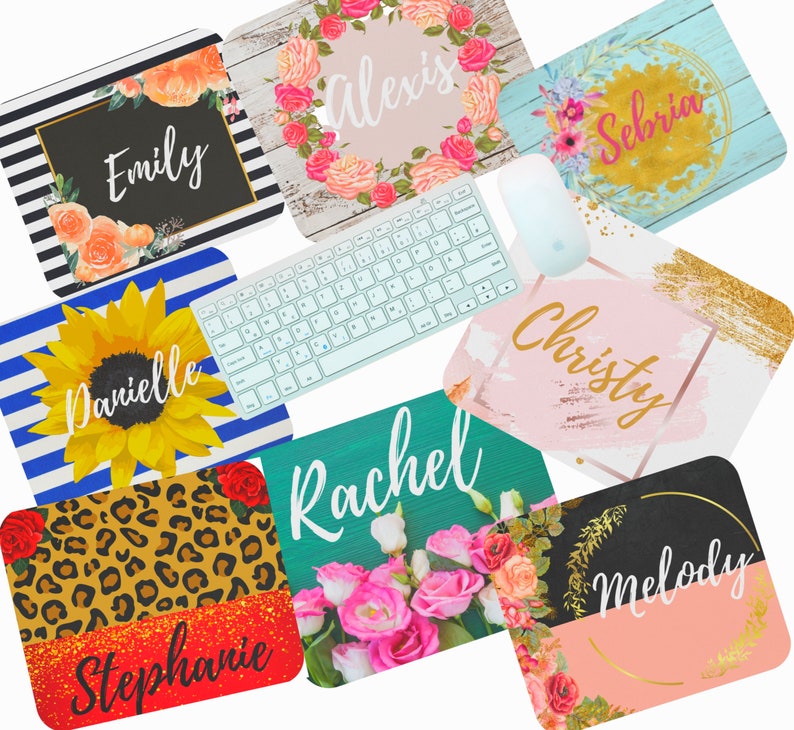 Personalized Office Decor Mouse Pad, Custom Name Mousepad, Custom ...
