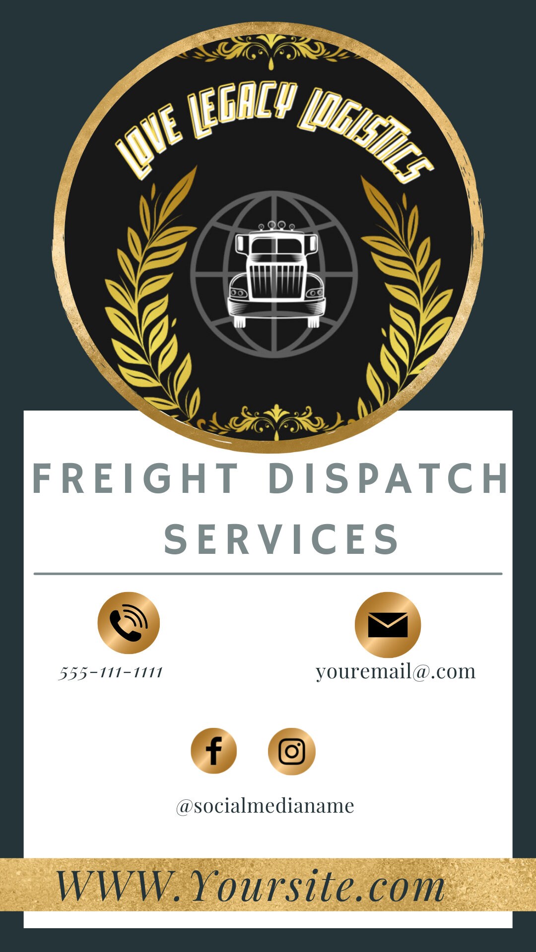 Freight Dispatch Digital Business Card, Independent Freight Dispatcher ...