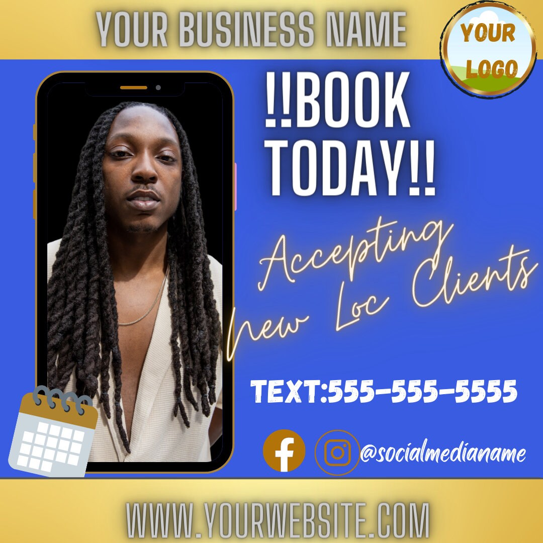 Loctician Flyer, Locs Flyer, Loc Styles Flyer, Dread Locks Flyer ...
