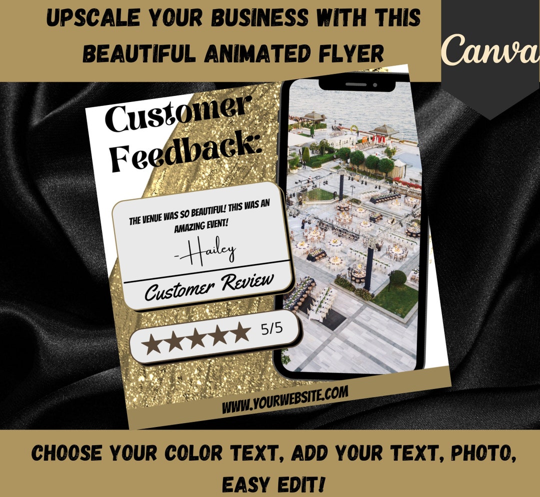 Venue Rental Customer Review, Animated Review, Venue Reservation Review ...