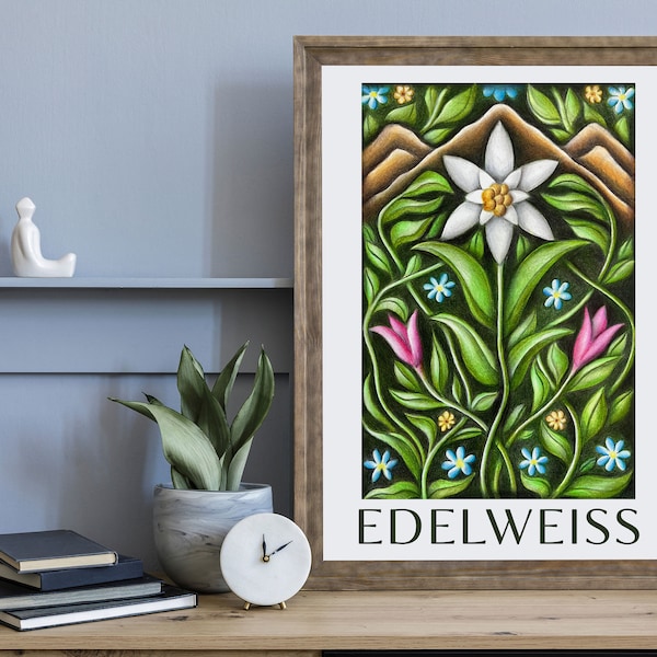 Edelweiss Wall Art - Etsy