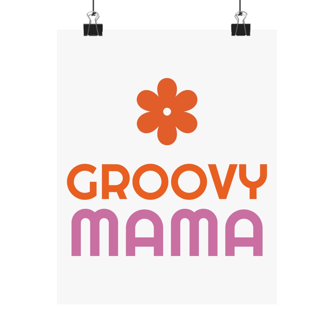 Vertical Posters, Groovy Momma Design - Retro Wall Art, 70s Vibe Home ...