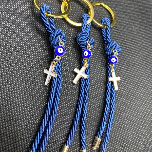 Cross Keychain - Etsy