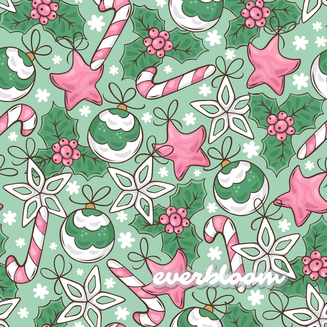 Christmas Seamless Pattern for Commercial Use, Surface Pattern ...