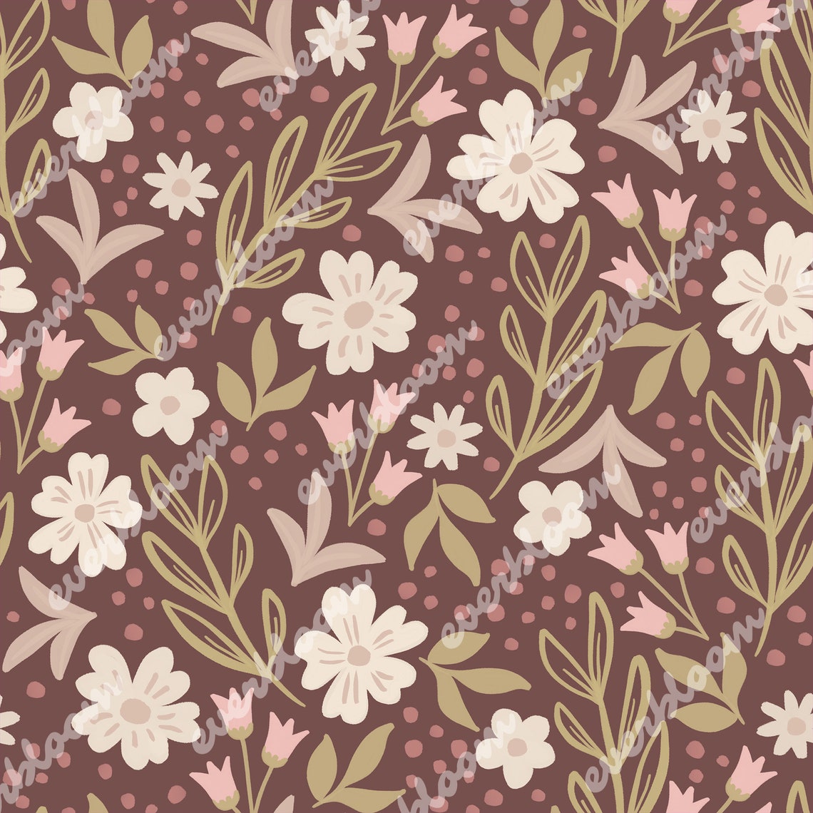 Retro Floral Seamless Pattern for Commercial Use Repeat - Etsy