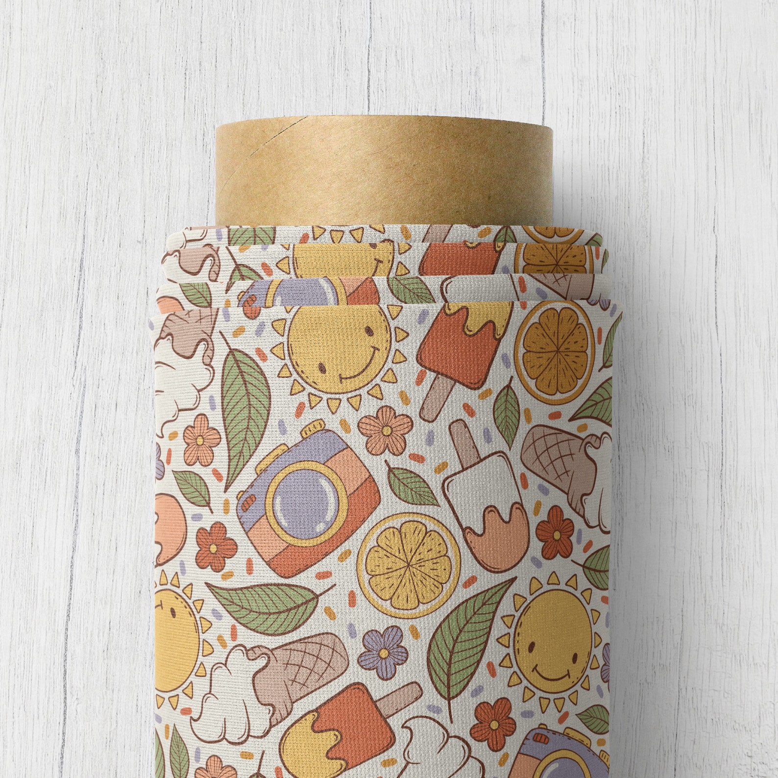 Summer Seamless Pattern for Commercial Use, Repeat Pattern Jpg, Sunny ...