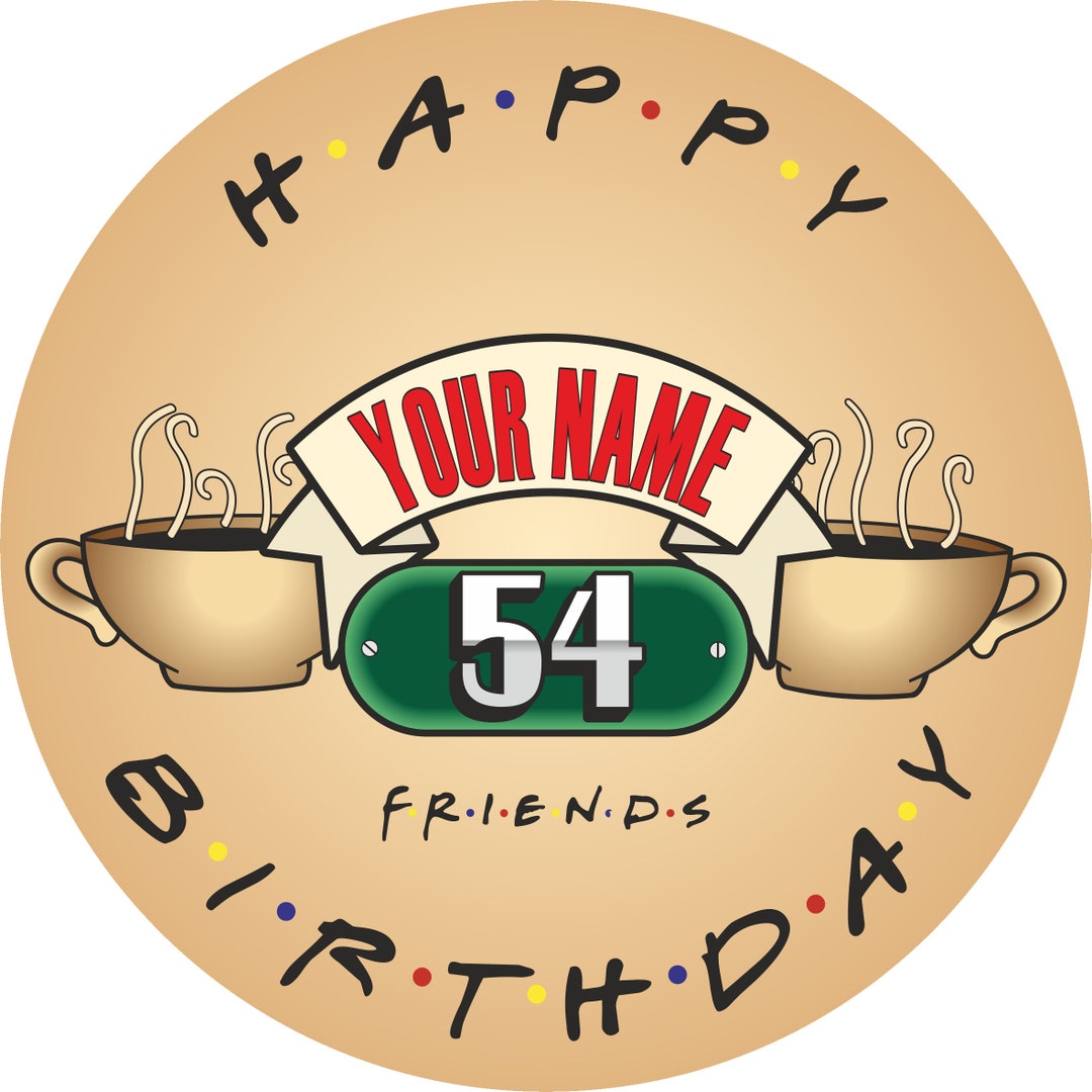 Friends Central Perk Personalised Edible Cake Topper & Cupcakes - Etsy