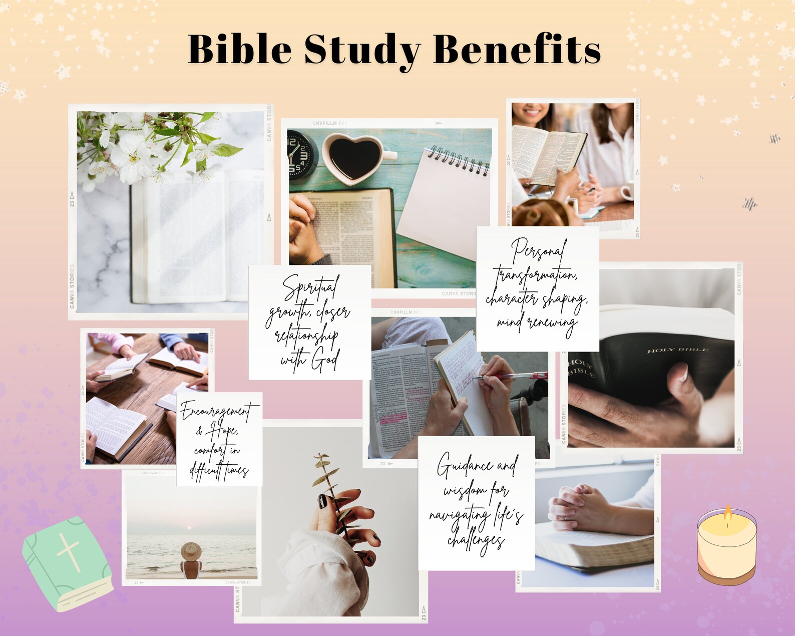 Sermon Notes Printable Template Bundle, Printable Bible Study, Digital ...