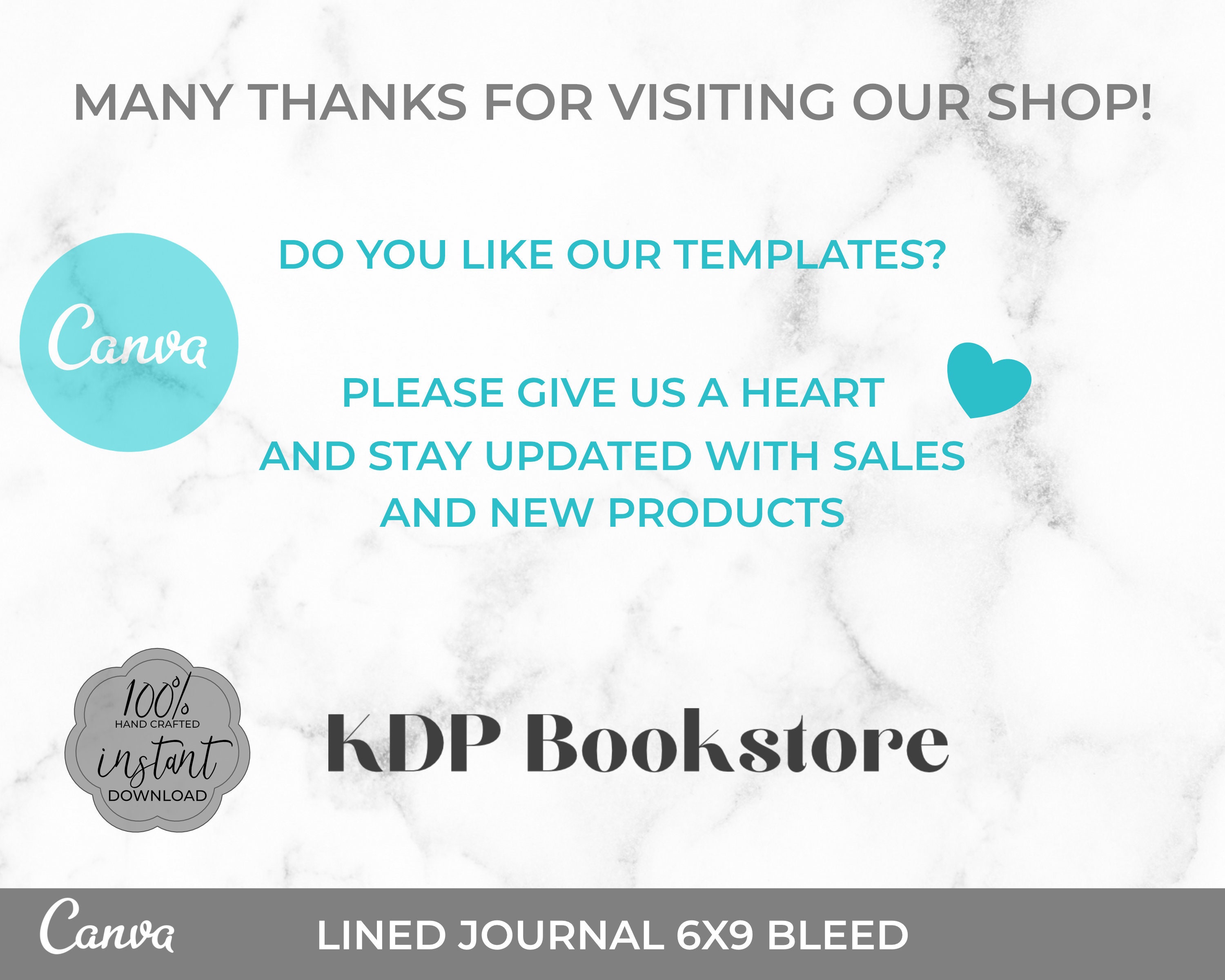 Floral Lined Journal, Canva Template, Editable KDP Interior, Daily ...