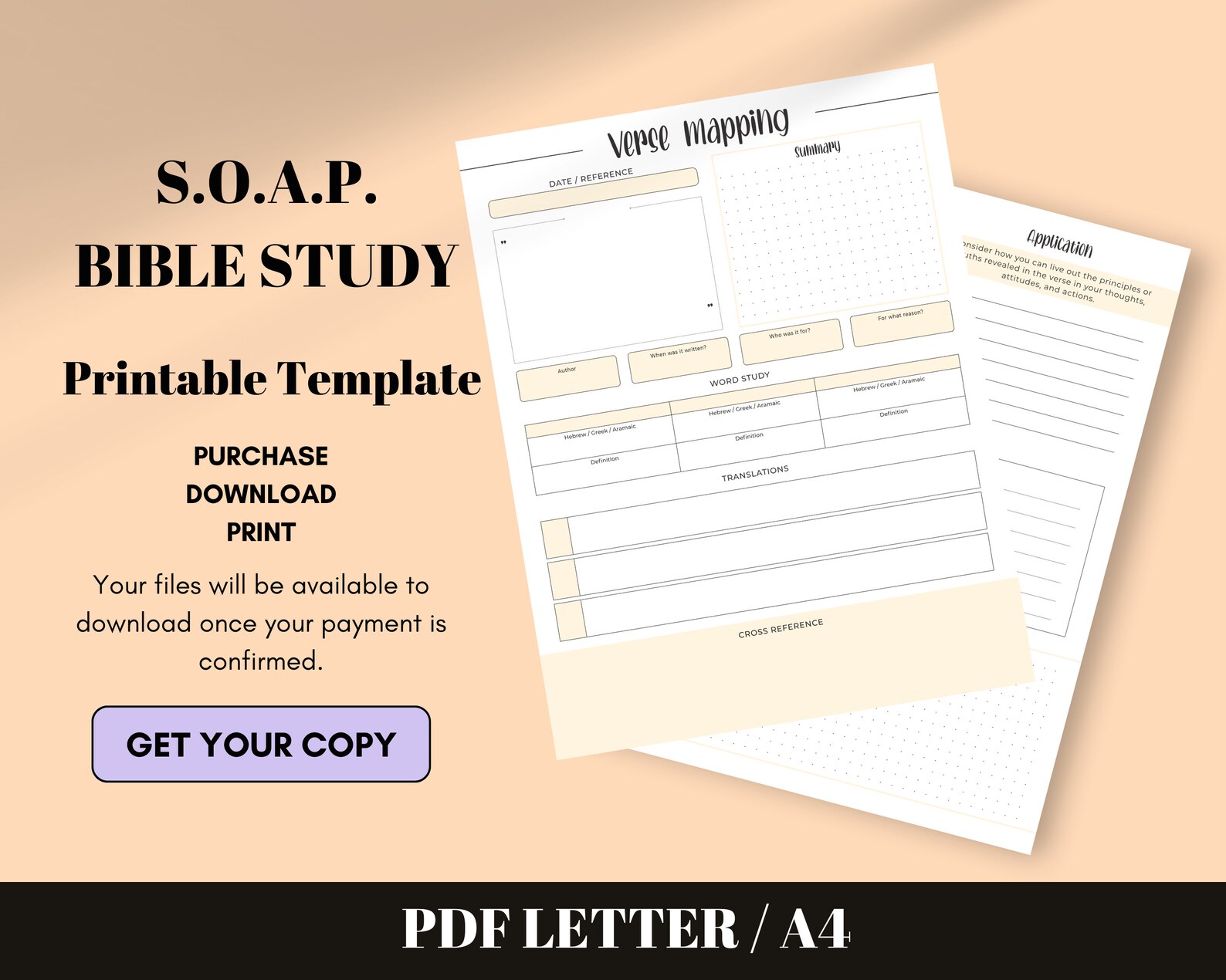 Bible Verse Mapping Printable Template, Verse Mapping Bible Study ...