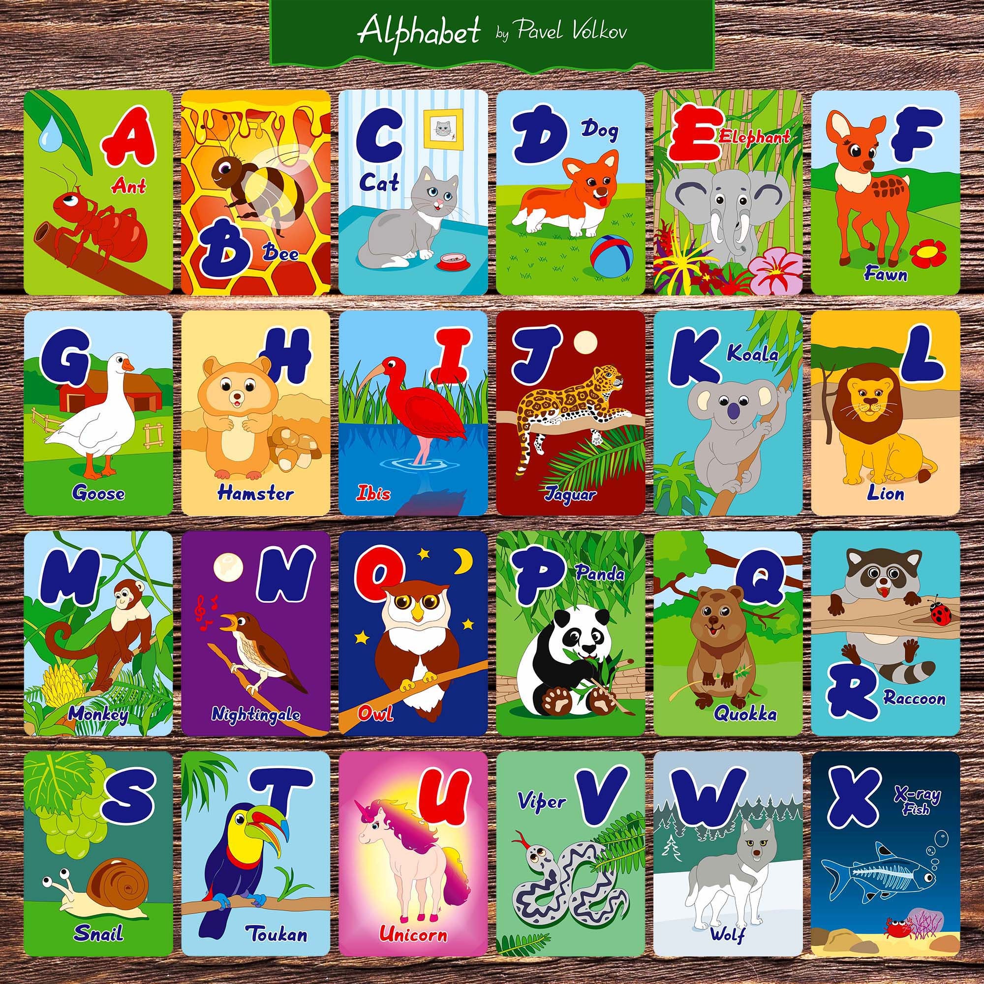 English Pet Alphabet Preschool Homework Alphabet by Pavel volkov ...