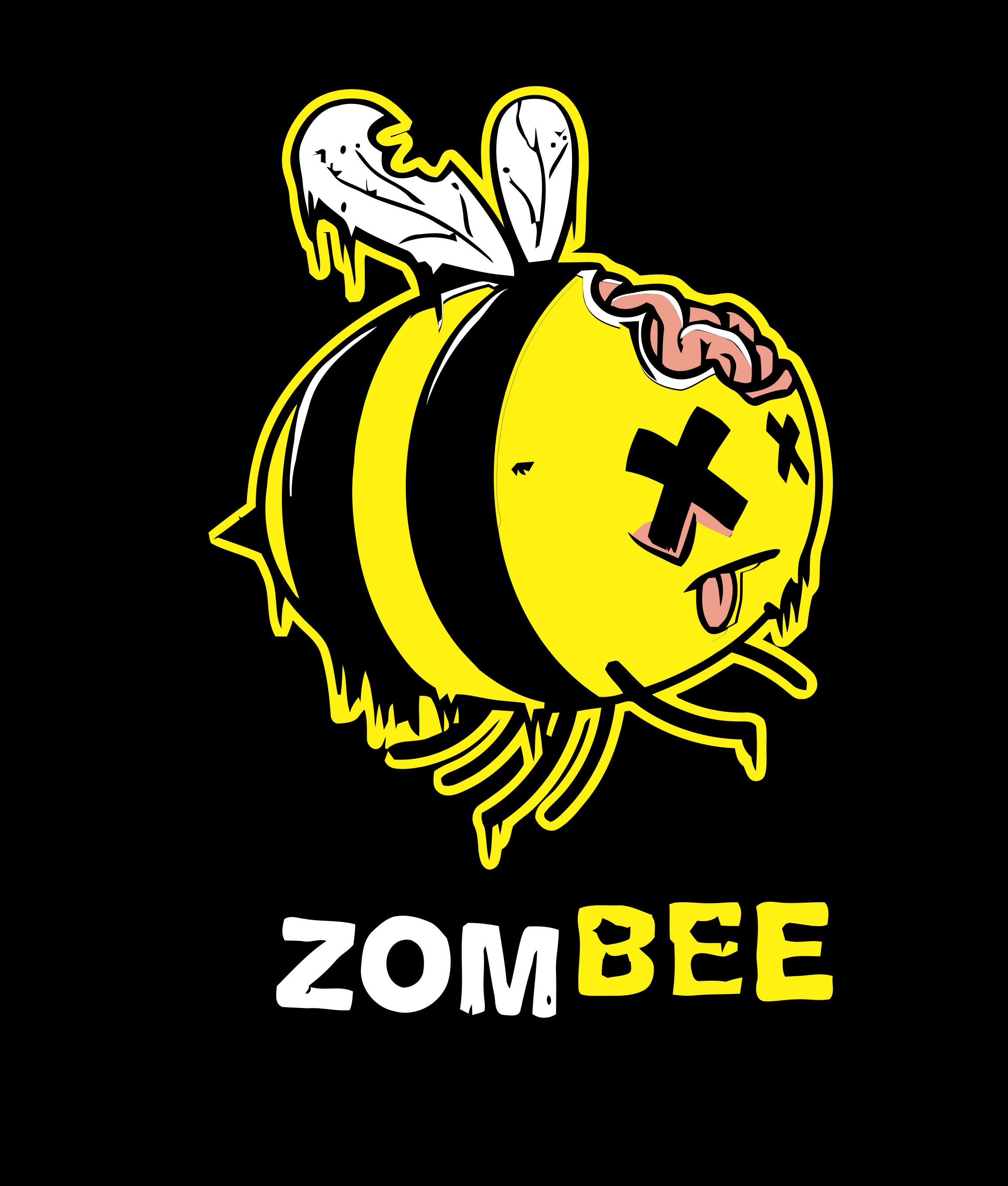 Zombee Svg Zombie Bee Bumblebee Zombi Svg Comic Comedy Fun Funny Eps ...