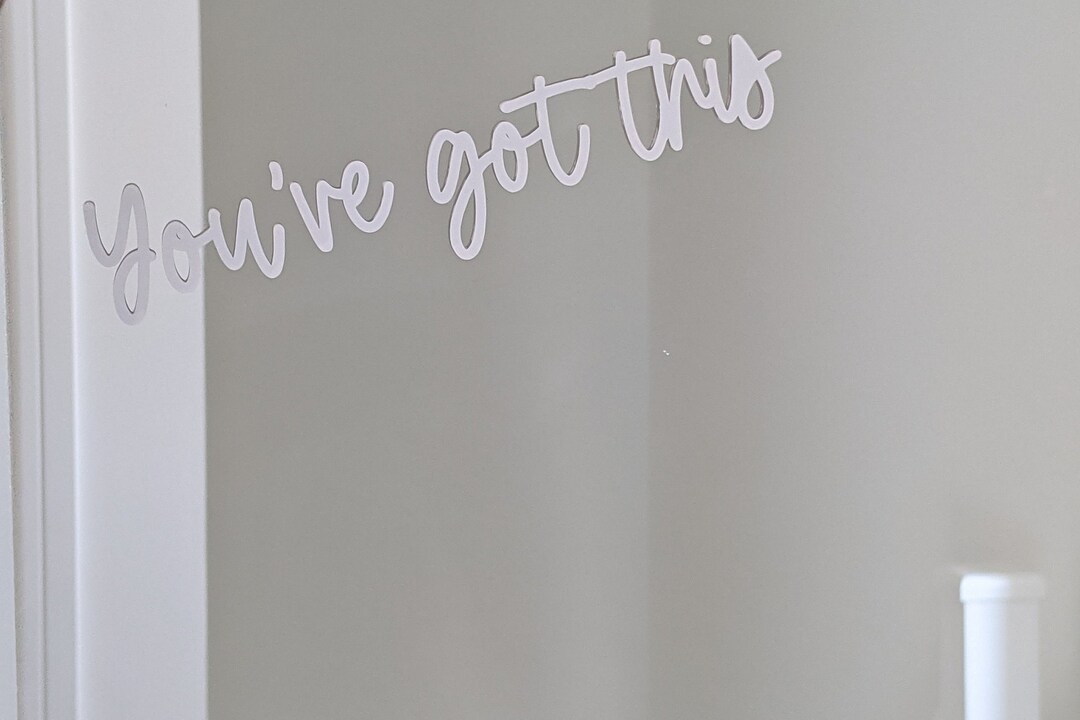 Motivational Custom Mirror Decal, Mirror Label, Custom Label for Mirror ...