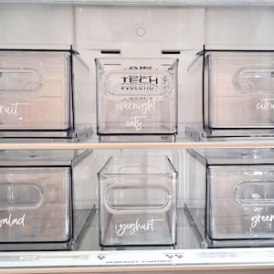 The Fridge Refrigerator Organisation Label Set of 6, 10, 20, 30 or 40 ...