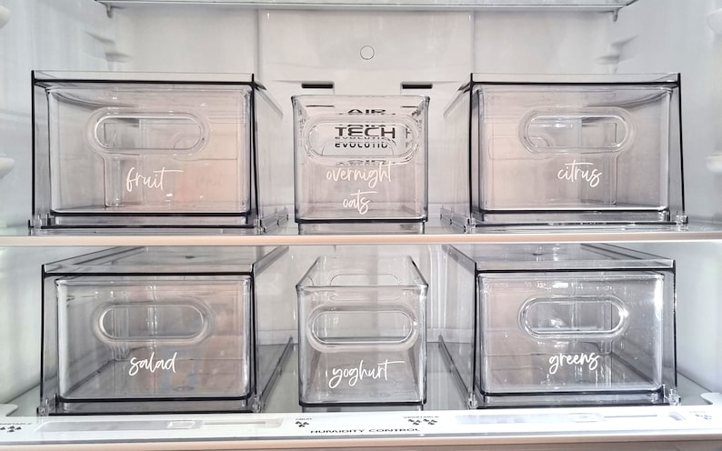 The Fridge Refrigerator Organisation Label Set of 6, 10, 20, 30 or 40 ...