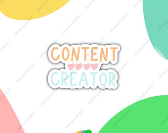 Content Creator Stickers - Etsy