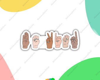 Asl Sticker | Etsy