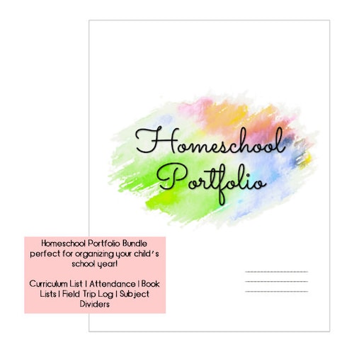 Homeschool Portfolio - Etsy