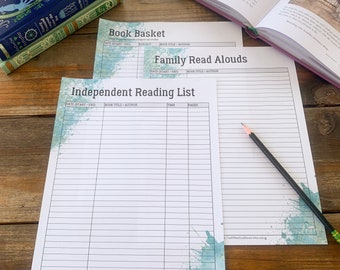 Butterfly Themed Reading Log Pack: Kids Reading List Family Read Alouds ...