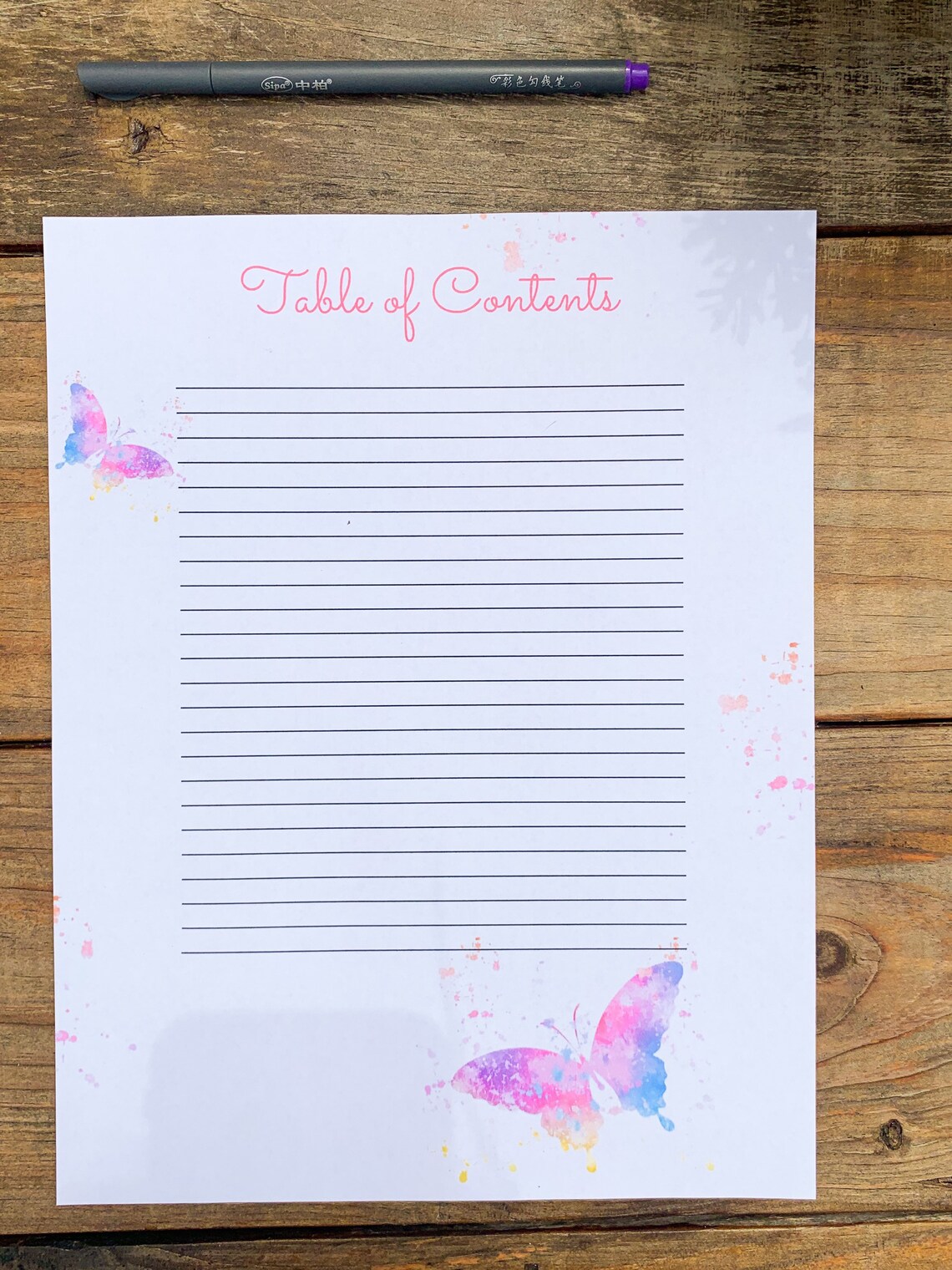 Butterfly Themed Homeschool Portfolio Bundle / Homeschool Subject ...