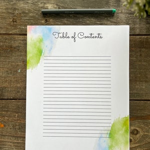 Green Watercolor Homeschool Portfolio Bundle / Homeschool Subject ...