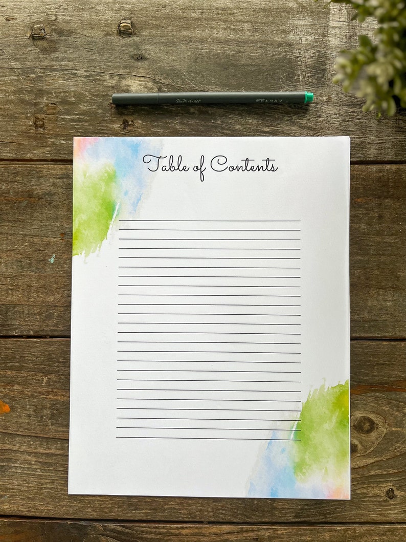 Green Watercolor Homeschool Portfolio Bundle / Homeschool Subject ...