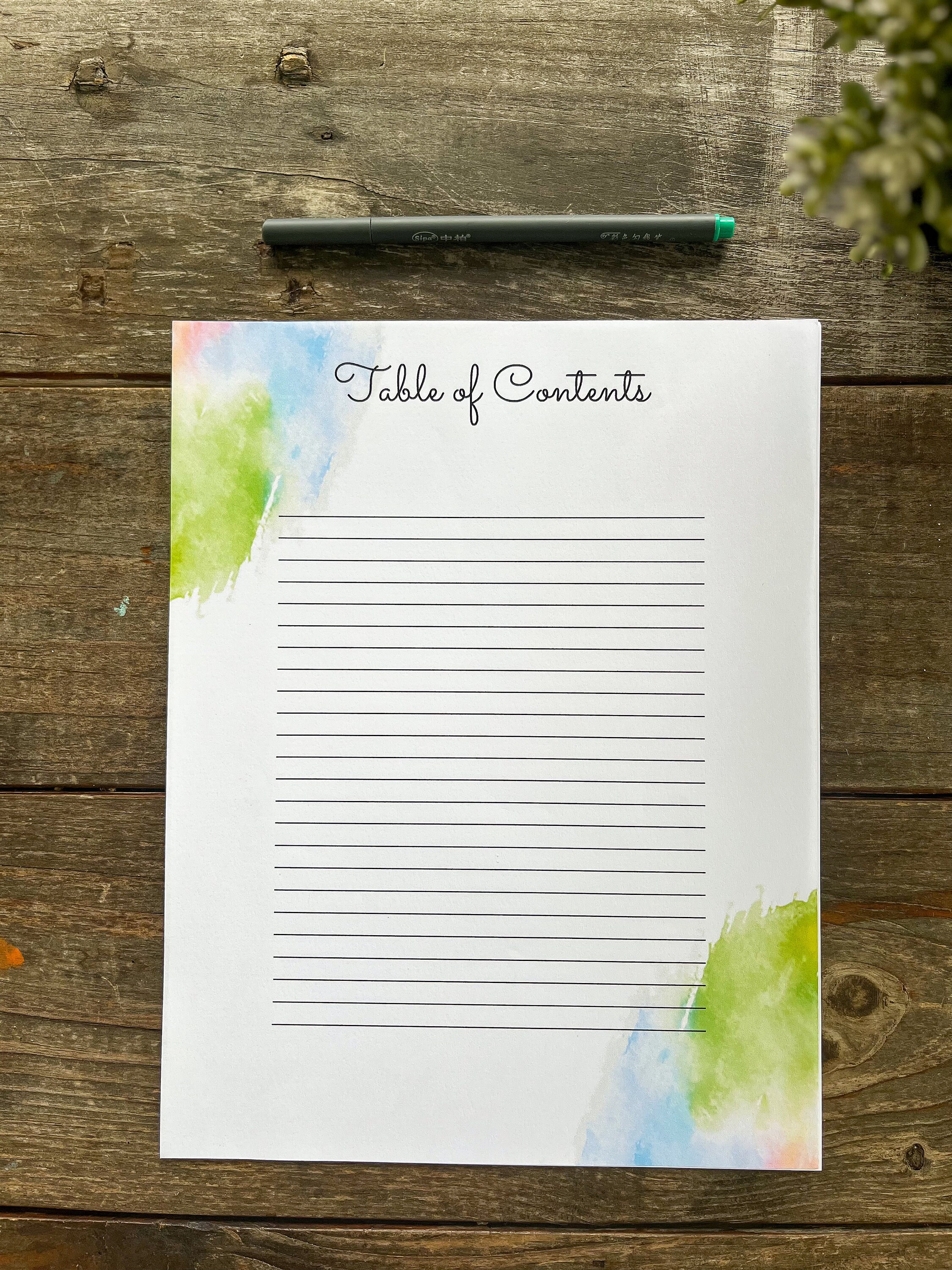 Green Watercolor Homeschool Portfolio Bundle / Homeschool Subject ...