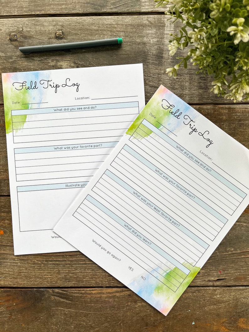 Green Watercolor Homeschool Portfolio Bundle / Homeschool Subject ...