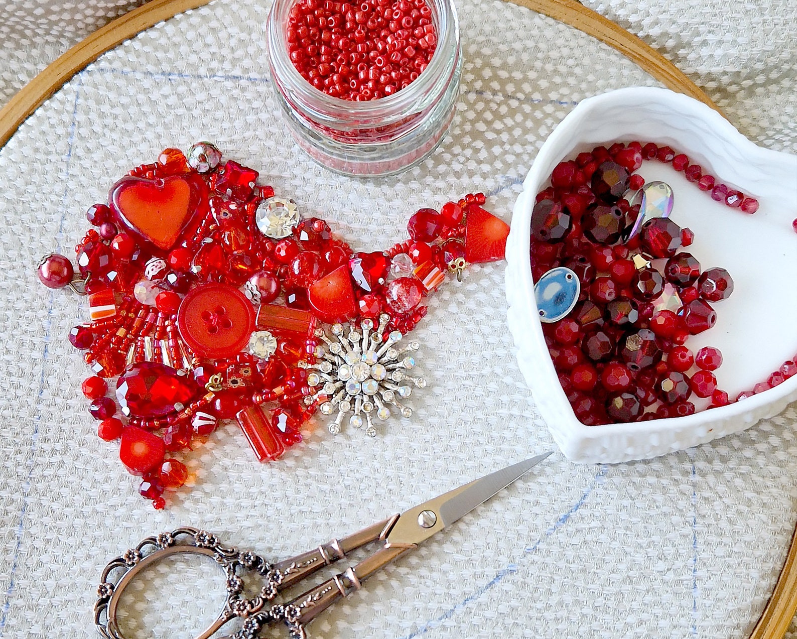 Heart Jewel Picture. Heart Wall Art, Anniversary Gift, Birthday Gift ...