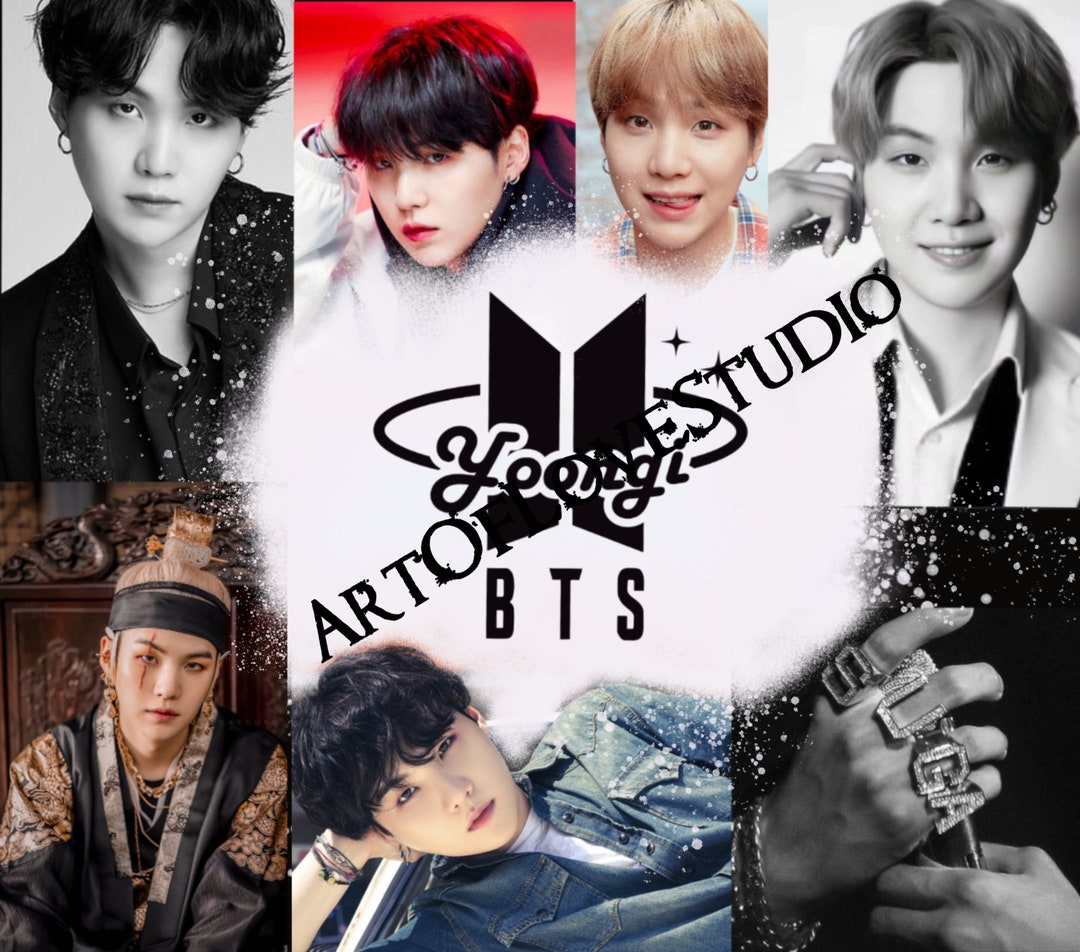 BTS Merch Suga 20oz Straight Skinny Tumbler Design - Etsy