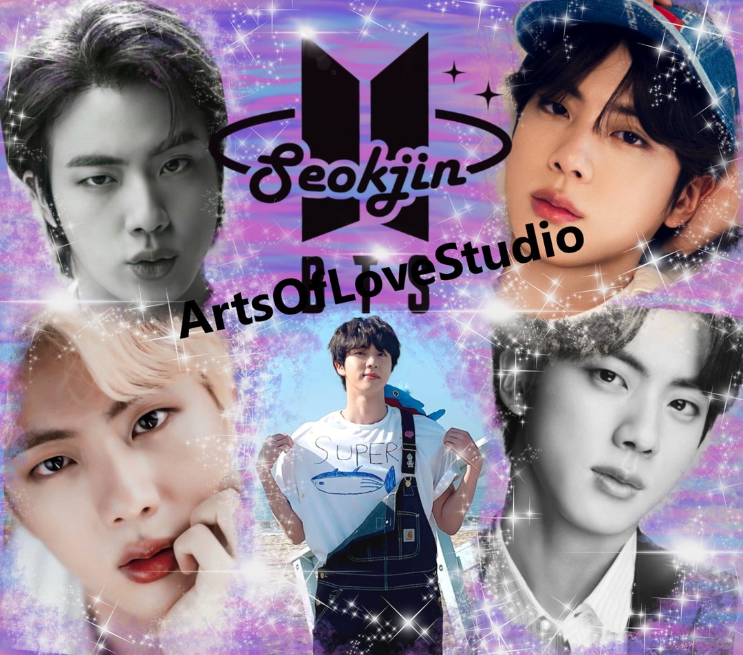 BTS Merch Jin 20oz Straight Skinny Tumbler Design - Etsy