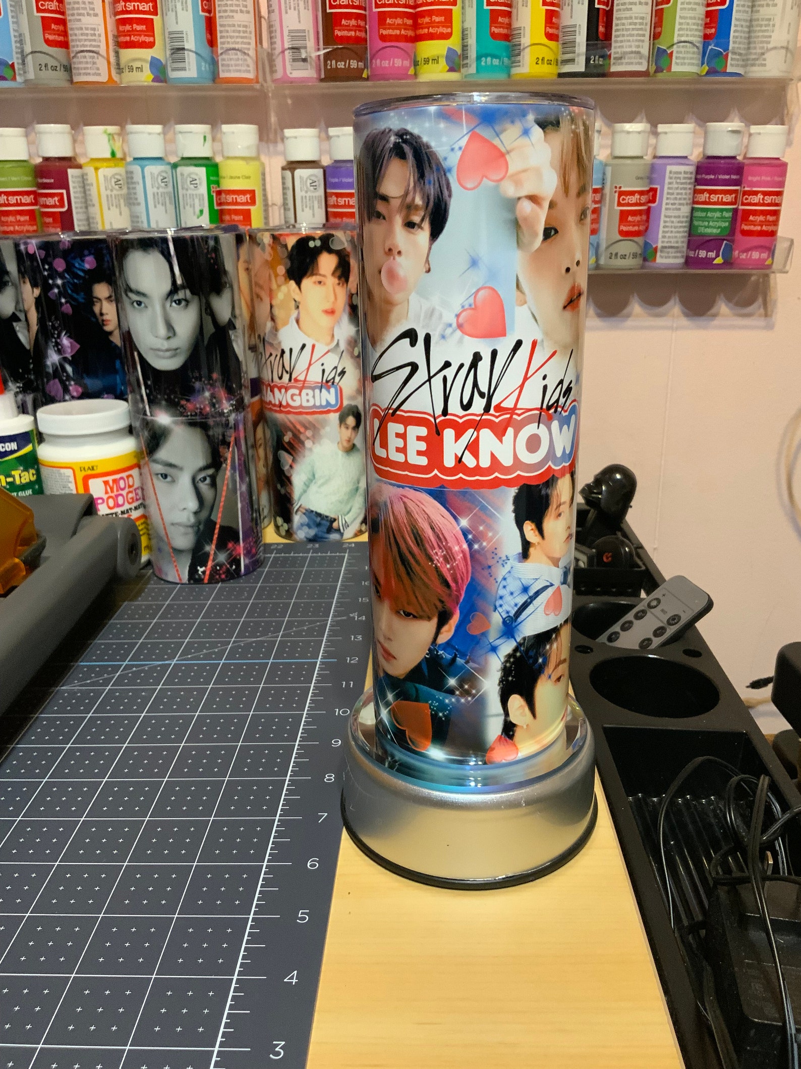 Stray Kids Lee Know Tumbler 20oz. Straight Skinny Tumbler KPOP - Etsy
