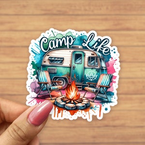 Camp Life Sticker, Camping Gifts, RV Gifts, Rv Life, Laptop Sticker ...