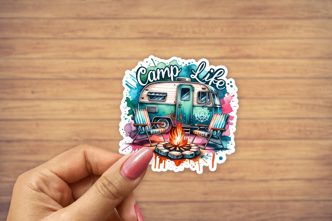 Camp Life Sticker, Camping Gifts, RV Gifts, Rv Life, Laptop Sticker ...