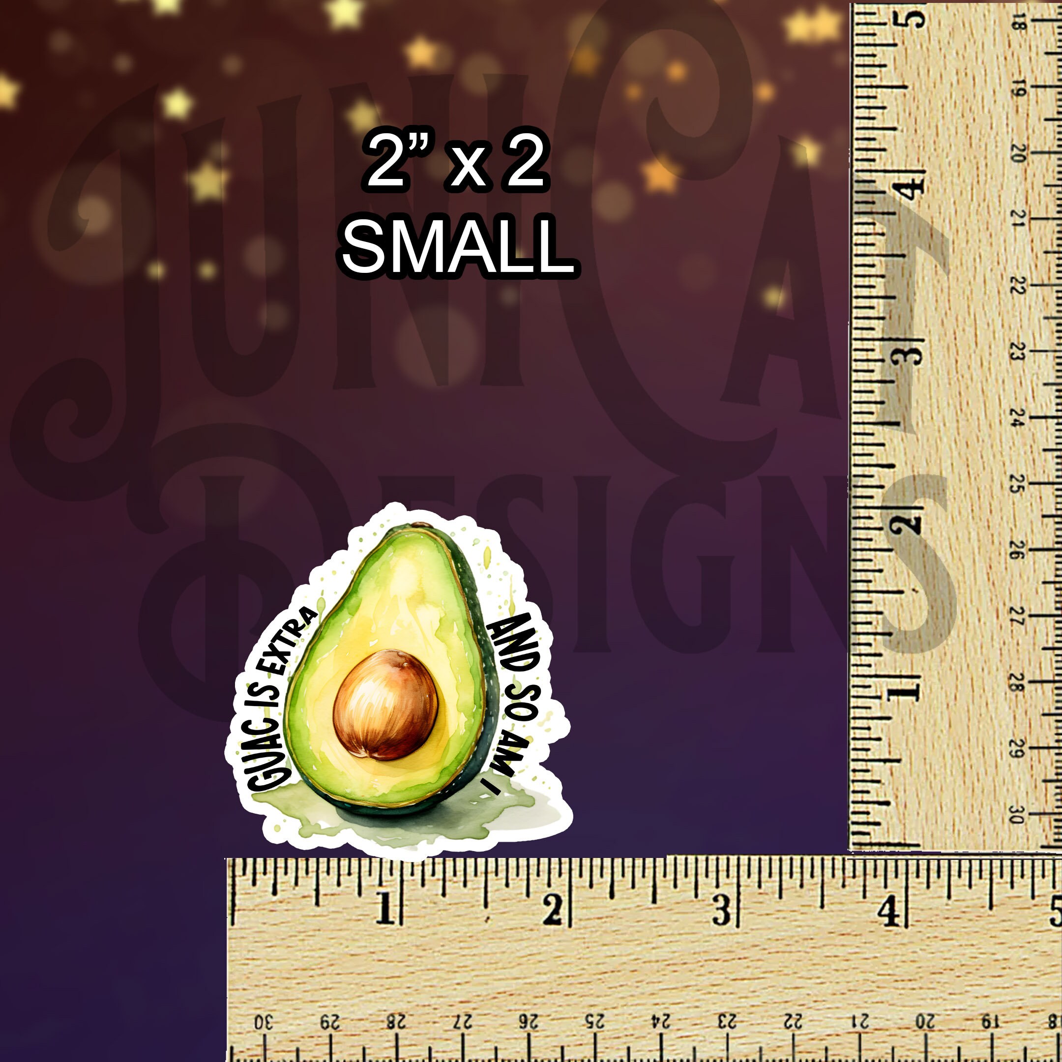Guac is Extra and so Am I Sticker, Laptop Stickers, Funny Stickers ...