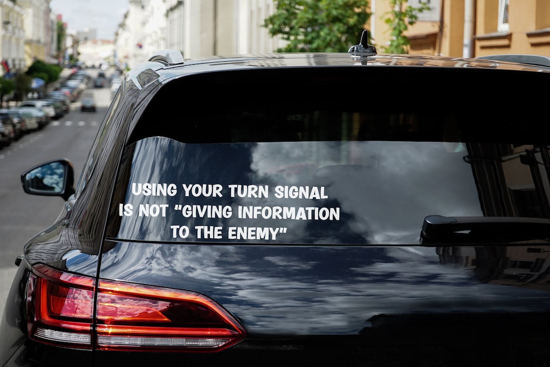 Turn Signals DECAL for Car, Safety Decals, Funny Decals for Trucks ...