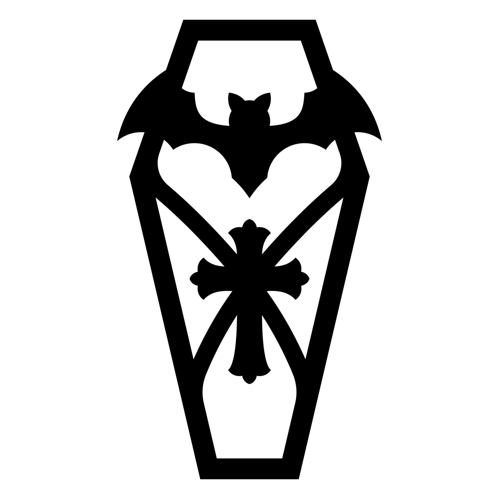 Coffin Decal for Halloween, Halloween Decor, Crafting Supplies, Spooky ...