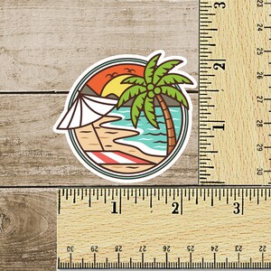 Tropical Beach Stickers, Summer Sticker Set, Stickers for Beach Lovers ...