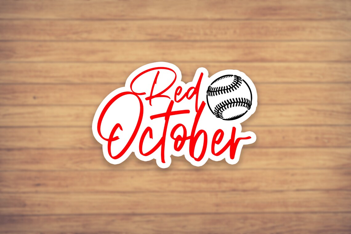 Red October Sticker, Philadelphia Sticker, Gift for Baseball Fan ...