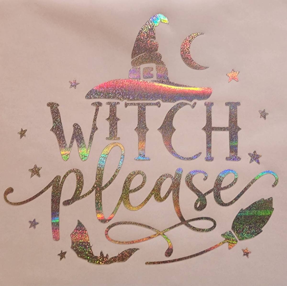 Witch Please - Funny Vinyl Decal for Halloween Decor Fall - Choose Size ...