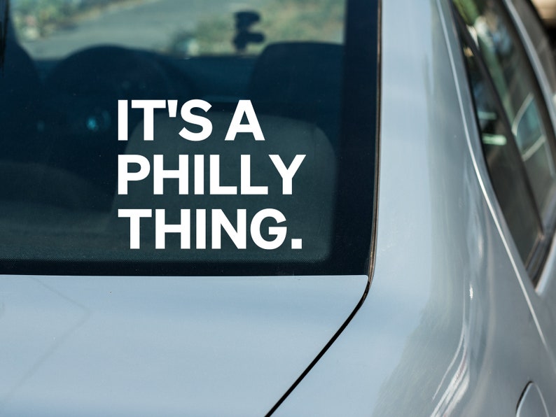 It's A Philly Thing Vinyl Decal, Car Decal, Window Decal, Football ...
