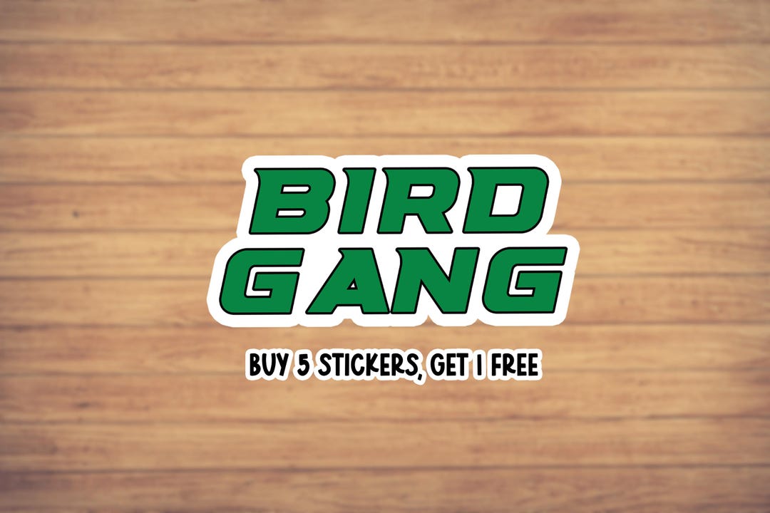 BIRD GANG Sticker, Football Sticker, Sports Stickers, Laptop Stickers ...
